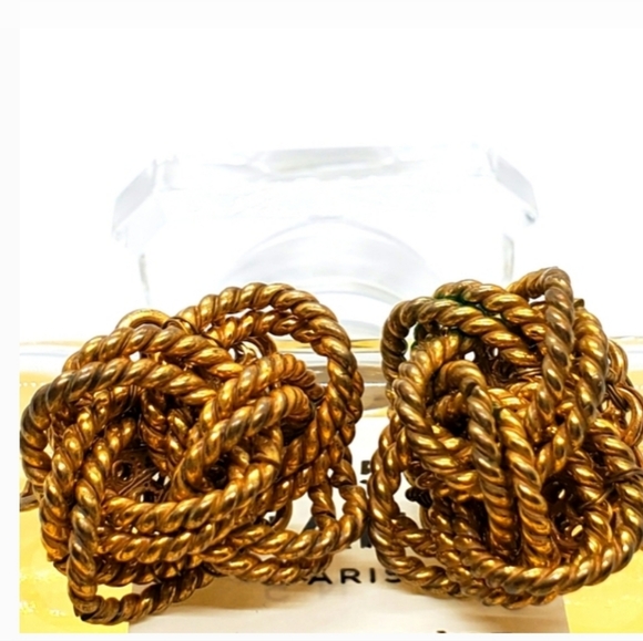 Miriam Haskell | Jewelry | Vintage Rare Miriam Haskell Signed Earrings ...